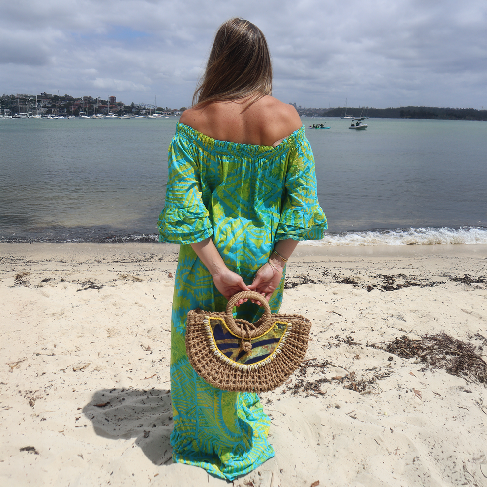 Moorea Dress Hand-Painted | Forever Polynesia × PIA